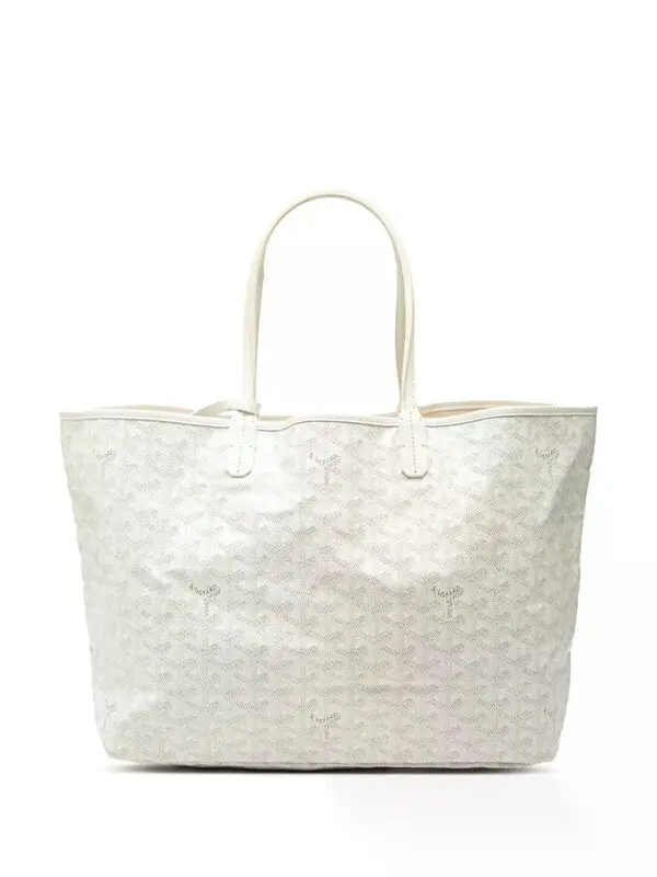 Goyard 2015 Goyardine Saint Louis Pm Tote Bag - White