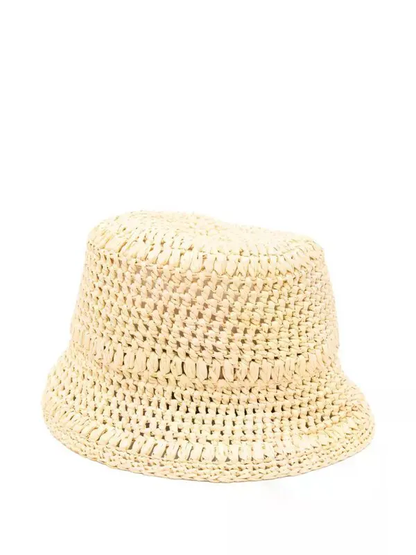 Max Mara Woven Bucket Hat - Neutrals