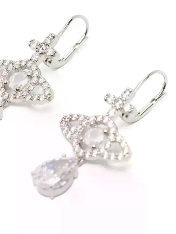 VIVIENNE WESTWOOD Olympia Drop Earrings - Silver