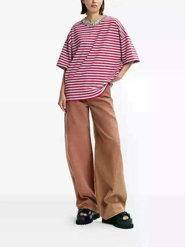 Essentiel Antwerp Joste Striped T-shirt - Red
