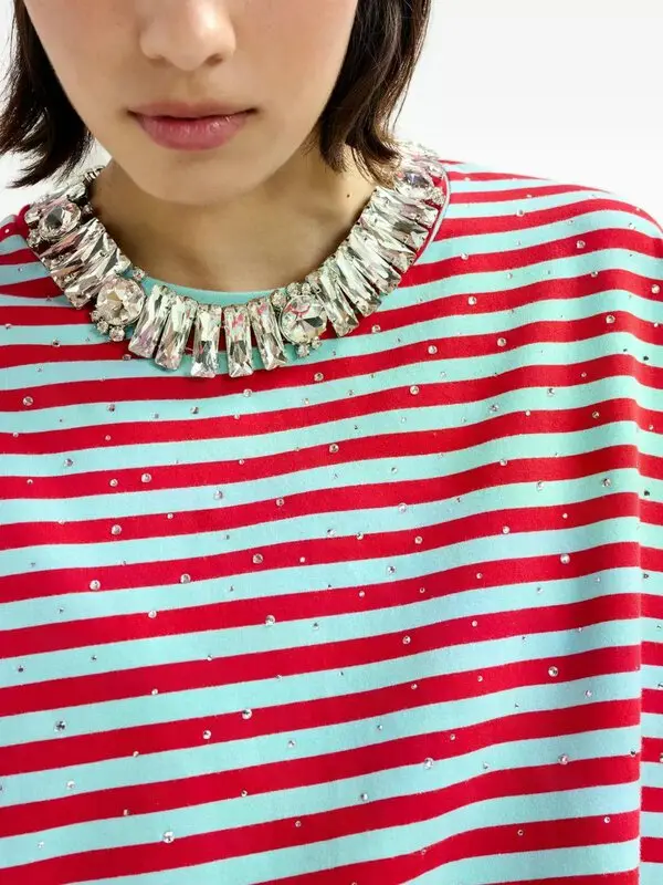 Essentiel Antwerp Joste Striped T-shirt - Red