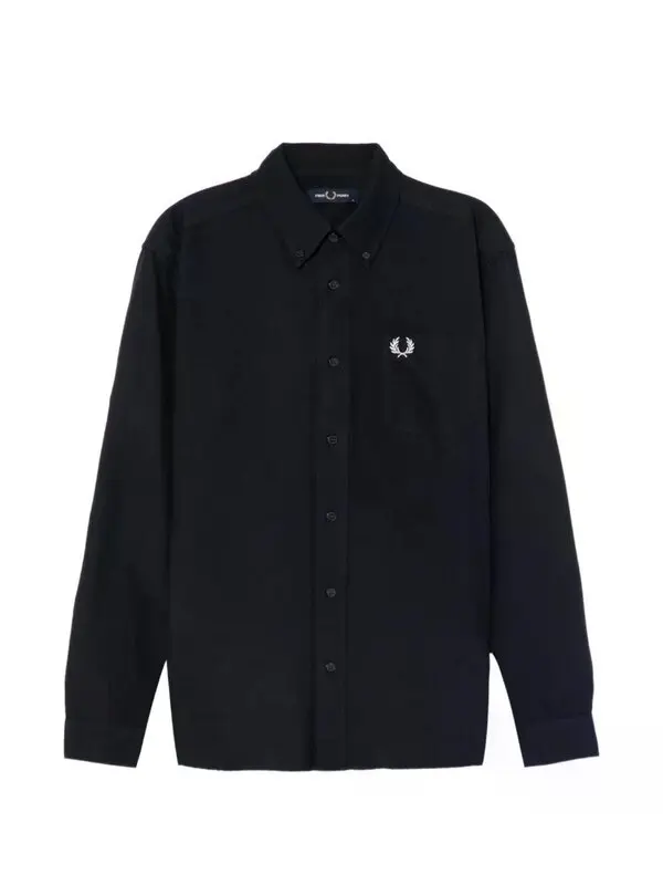 Fred Perry Logo-embroidered Pocket Shirt - Blue