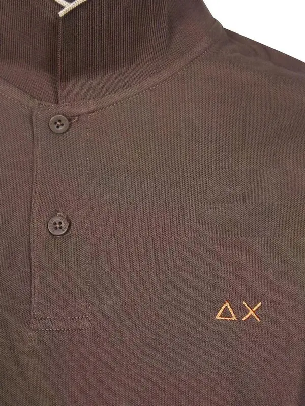 SUN 68 Contrast-trim Polo Shirt