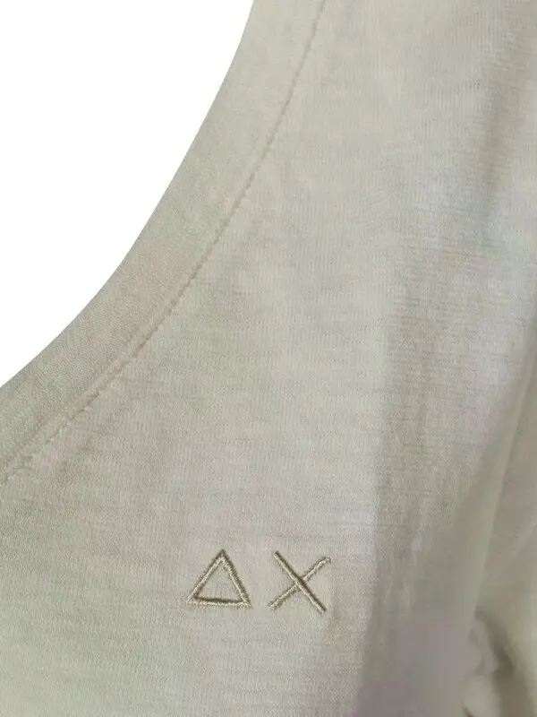 SUN 68 Logo-embroidered V-neck T-shirt