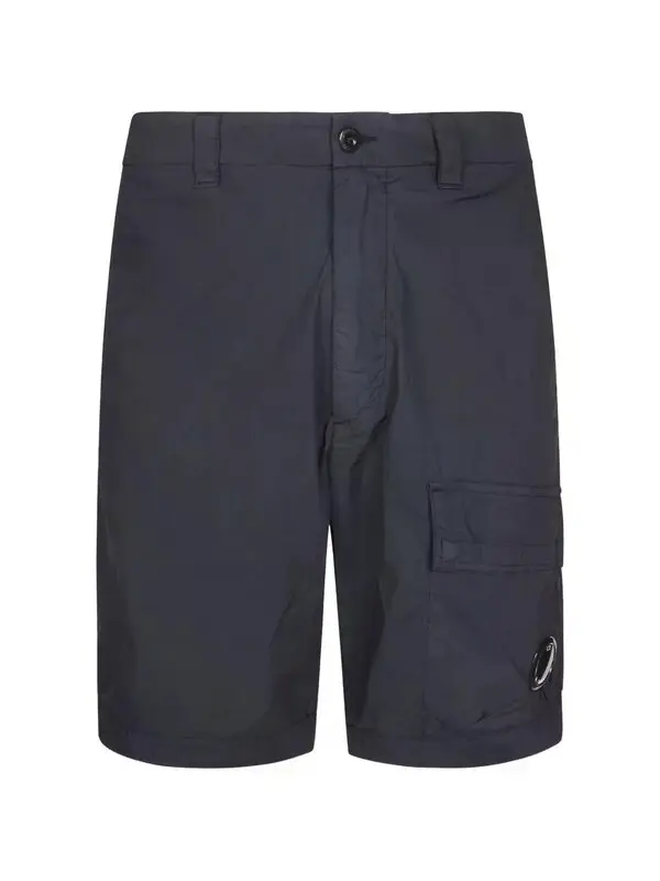 C.P. COMPANY Fili Stretch Loose Lens Cargo Shorts - Blue