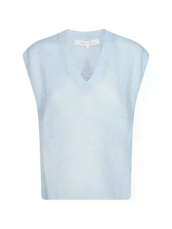 ABSOLUT CASHMERE V-neck Cashmere Top - Blue