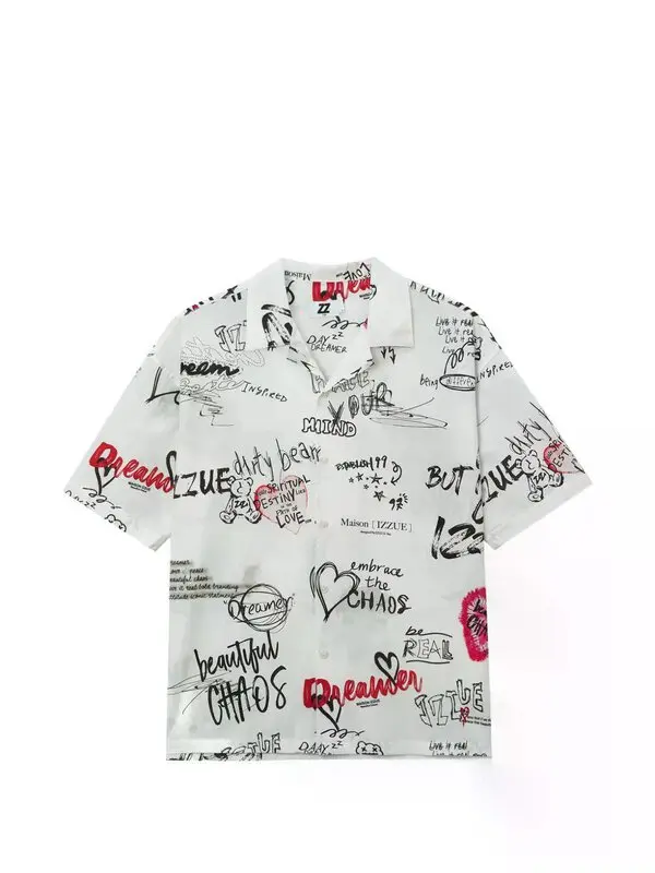 Izzue Graphic-print Shirt - White