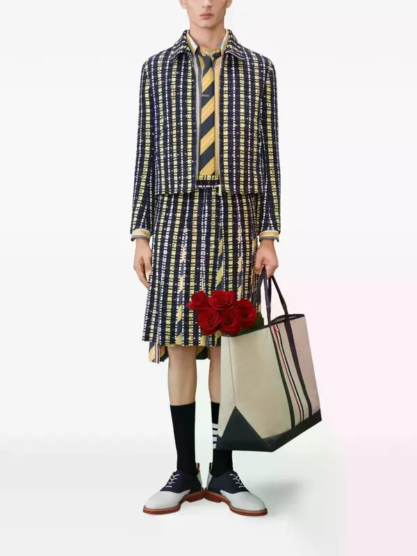 Thom Browne Striped Tweed Jacket