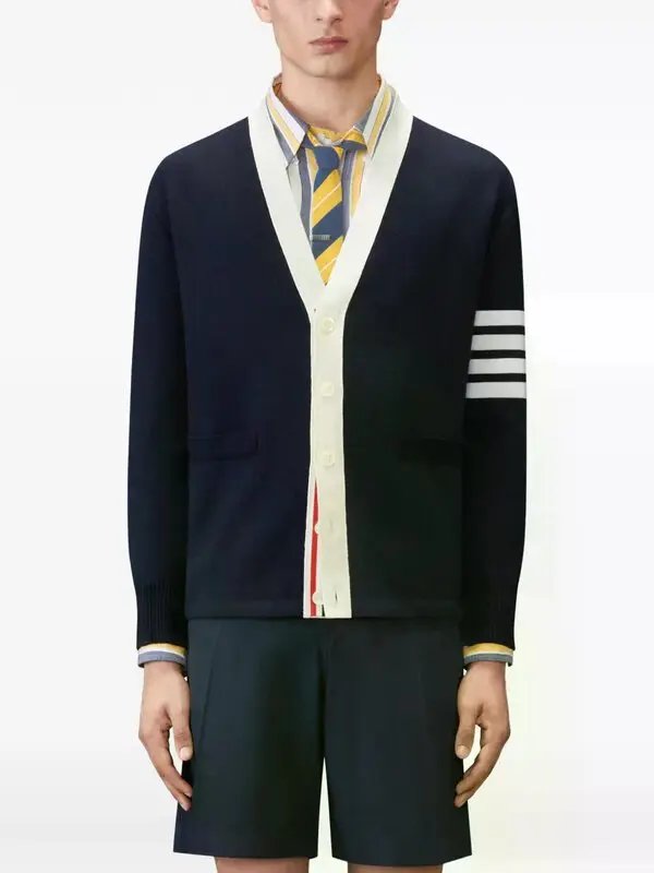 Thom Browne Intarsia-knit Cardigan