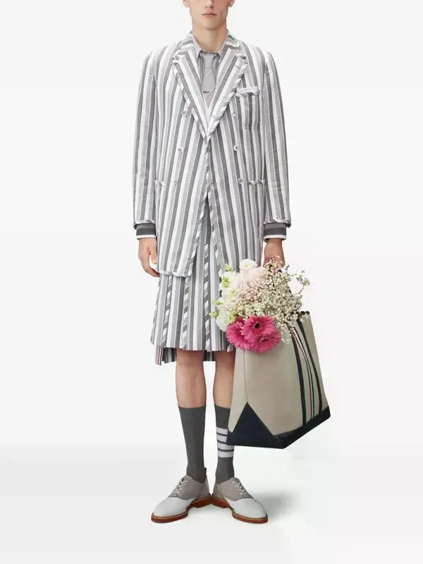 Thom Browne Seed Stitch 4-bar Cardigan