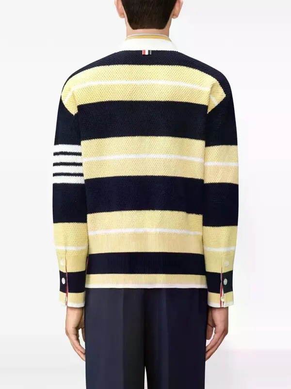 Thom Browne Seed Stitch 4-bar Cardigan