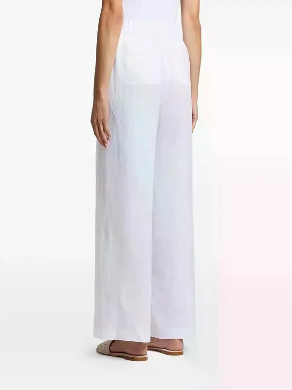 Peserico Elasticated Palazzo Pants - White
