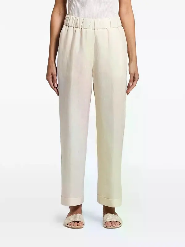 Peserico Elasticated Turn-up Trousers