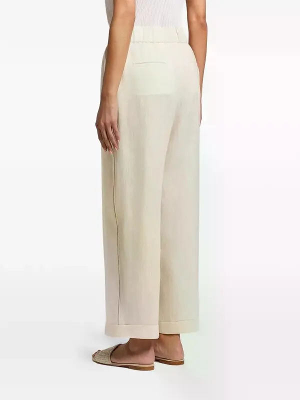 Peserico Elasticated Turn-up Trousers