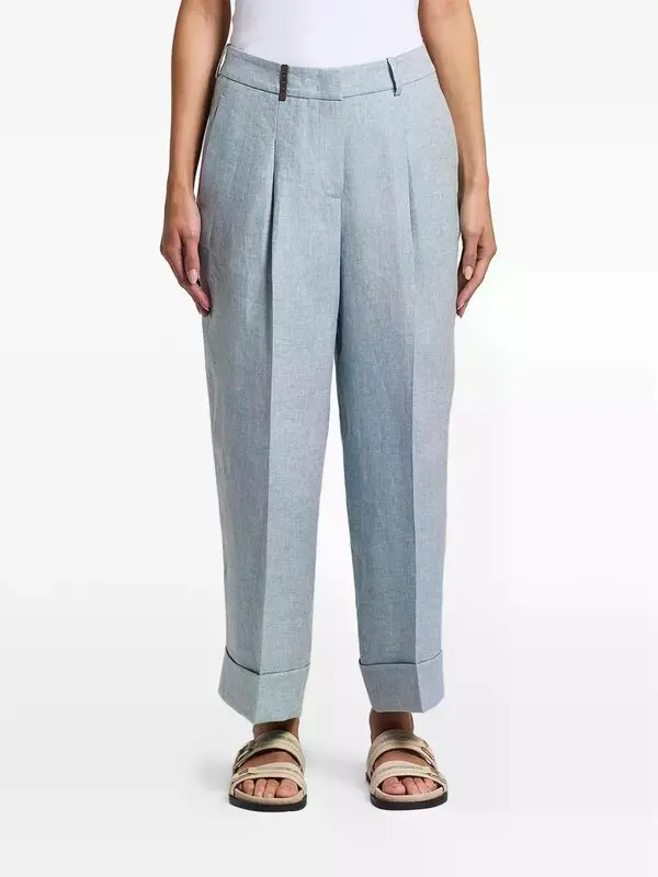 Peserico Turn-up Tailored Trousers