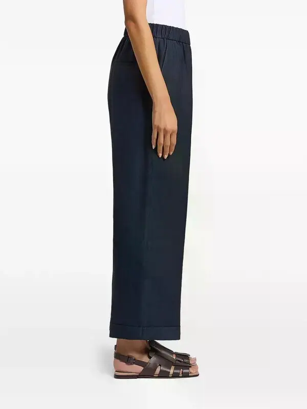 Peserico Elasticated Waist Trousers With Turn-up Hems