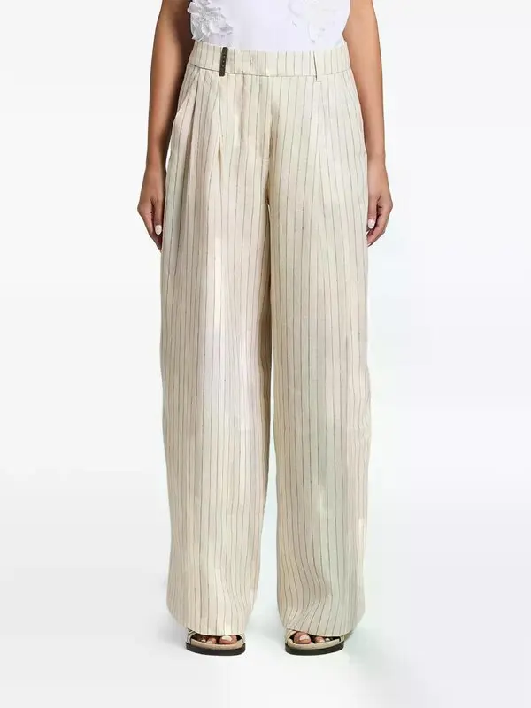 Peserico Pinstripe Palazzo Pants