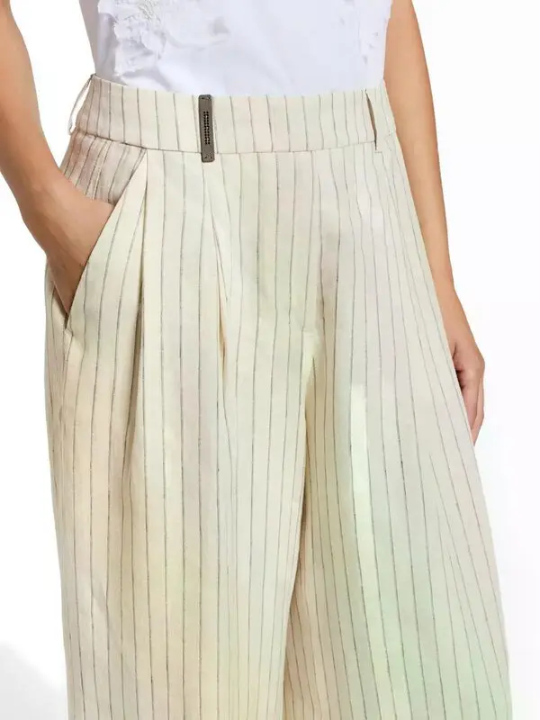 Peserico Pinstripe Palazzo Pants