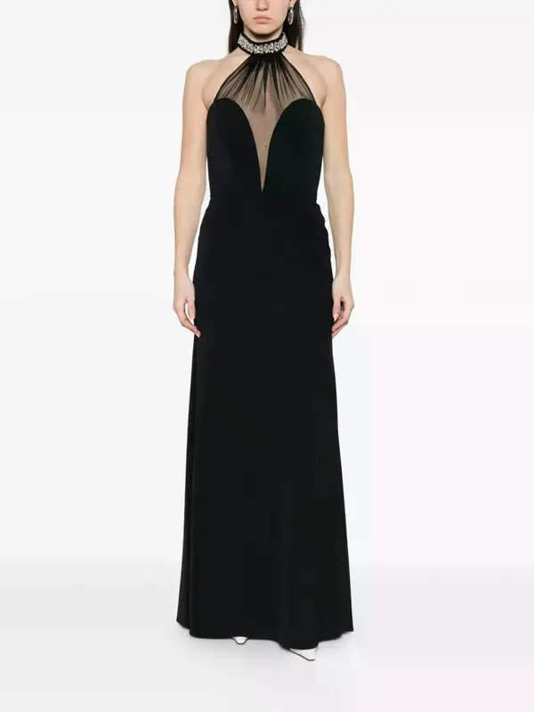 ALESSANDRO LEGORA Embellished Maxi Dress