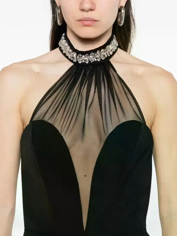 ALESSANDRO LEGORA Embellished Maxi Dress