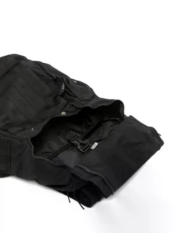 C.P. COMPANY Plain Paper Touch Mixed Backpack - Black
