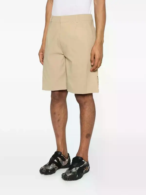 Oakley Pleated Bermuda Shorts - Neutrals