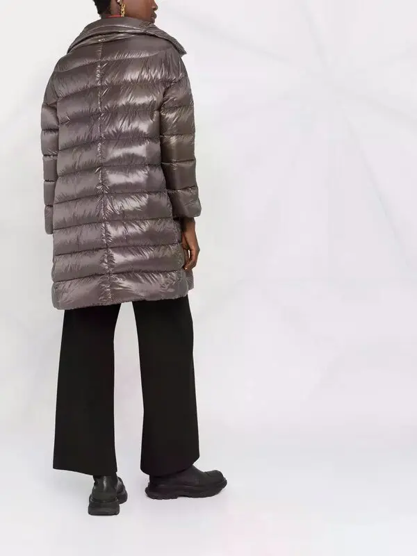 Herno Down-feather Mid-length Coat - Grey