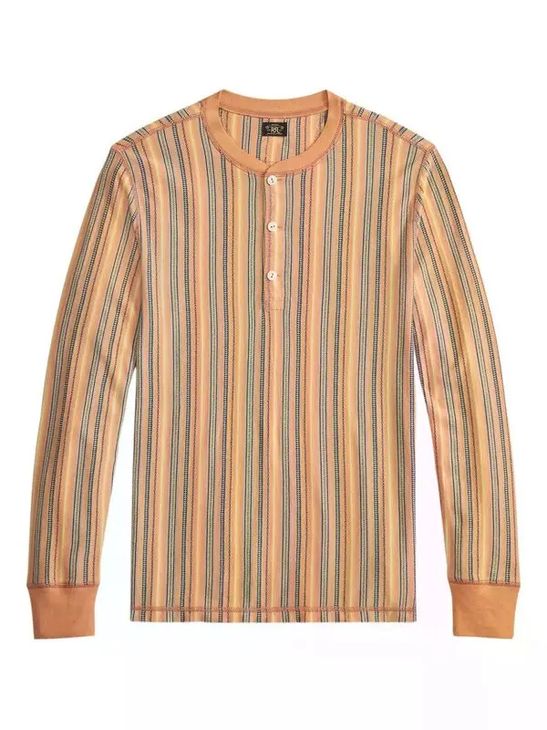 Ralph Lauren Striped Long-sleeve T-shirt - Orange