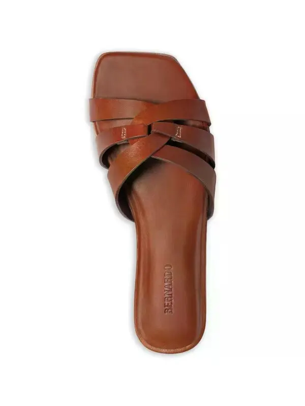 Bernardo Oxford Woven Flat Sandals - Brown