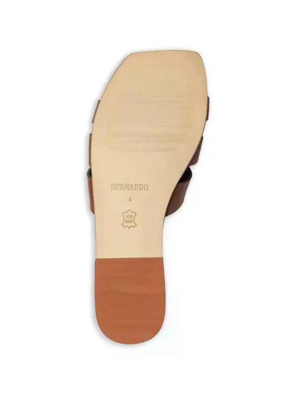 Bernardo Oxford Woven Flat Sandals - Brown