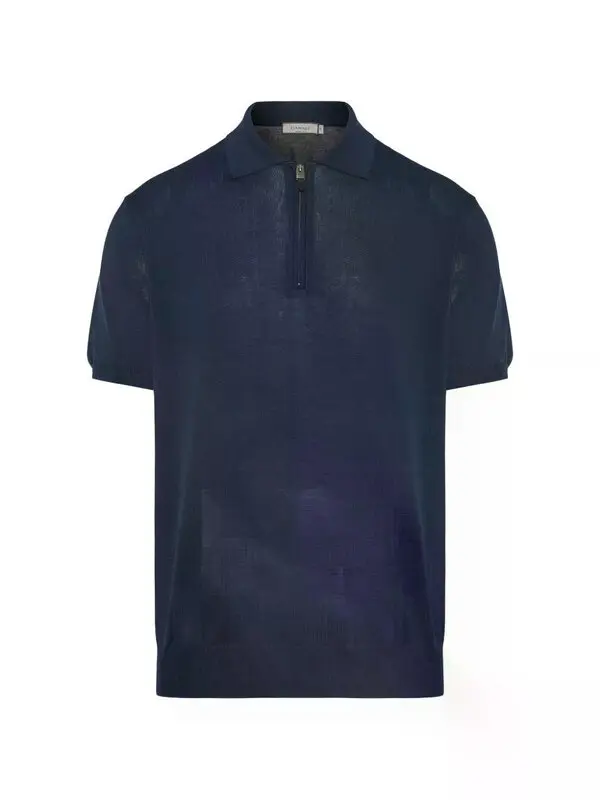 Canali Zip Polo Shirt