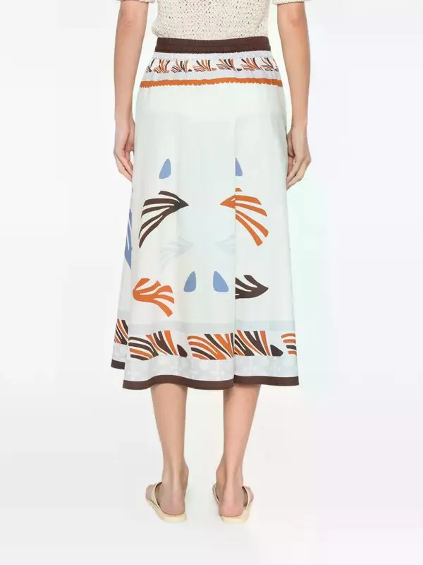 Herno Patterned A-line Midi Skirt