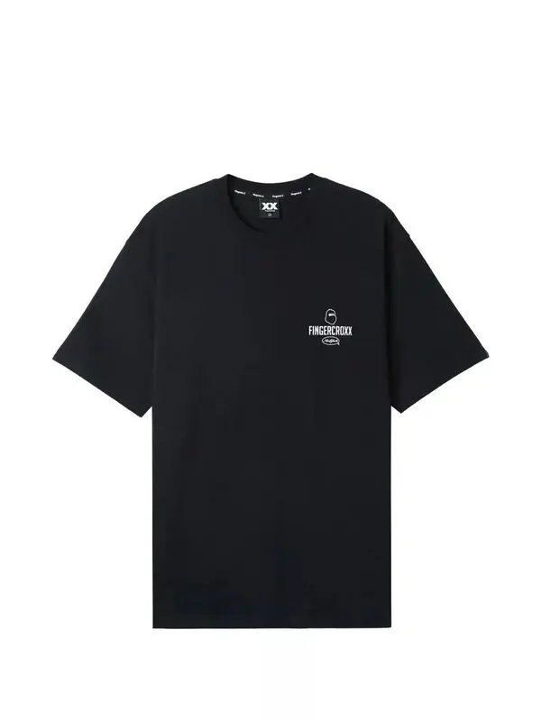 FINGERCROXX Logo-print T-shirt - Black