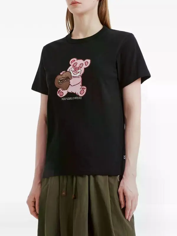 FINGERCROXX Crew-neck T-shirt - Black