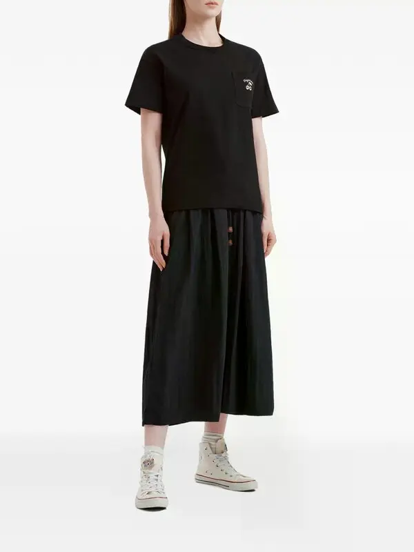 FINGERCROXX T-shirt With Chest Pocket - Black