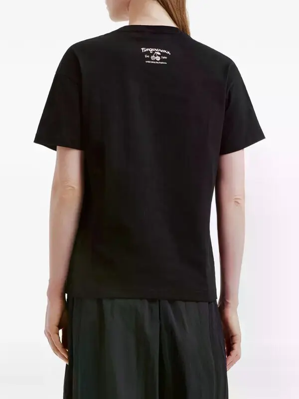 FINGERCROXX T-shirt With Chest Pocket - Black