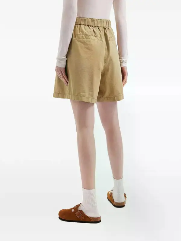 FINGERCROXX Pleated Belted Shorts - Neutrals