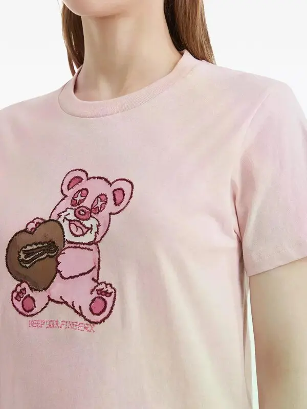 FINGERCROXX Crew-neck T-shirt - Pink