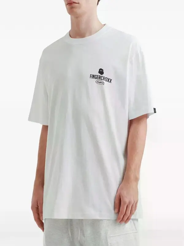 FINGERCROXX Logo-print T-shirt - White