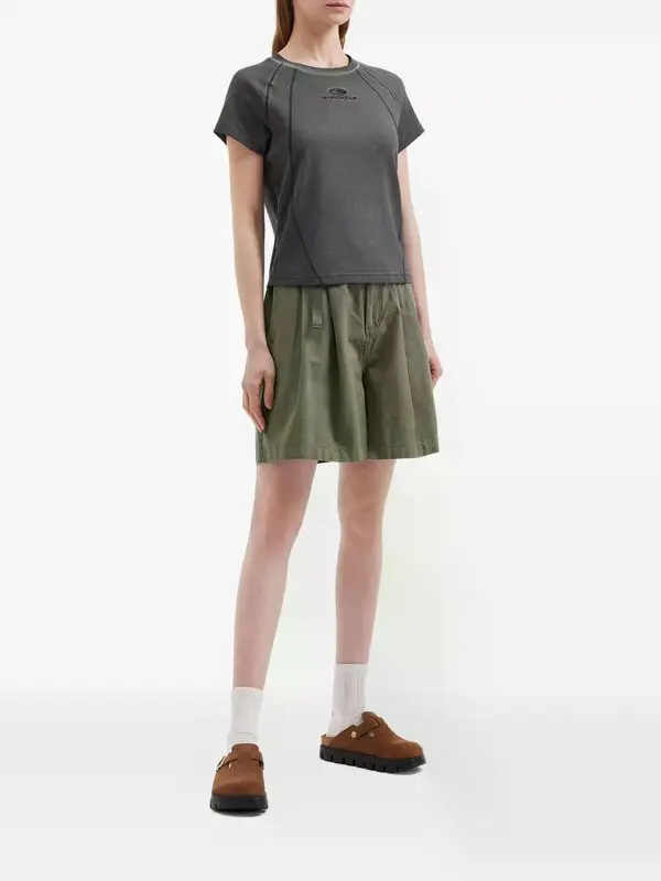 FINGERCROXX Belted Pleated Shorts - Green