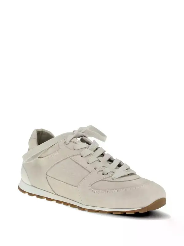 Brunello Cucinelli Lace-up Panelled Sneakers - Neutrals