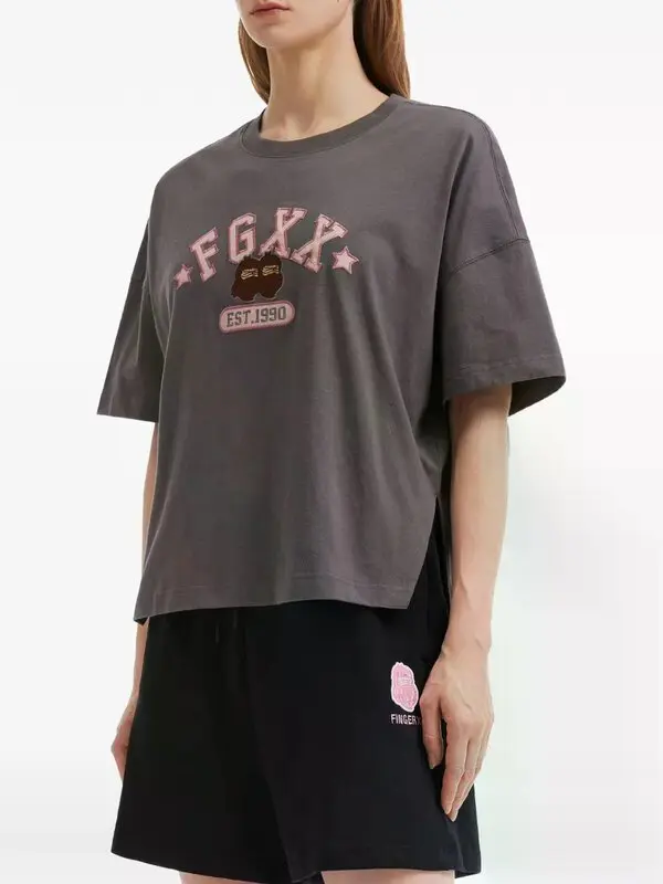 FINGERCROXX Logo-detail T-shirt