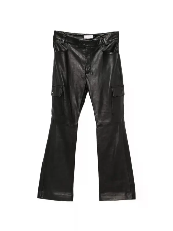 ERNEST W. BAKER Pocket Leather Trousers