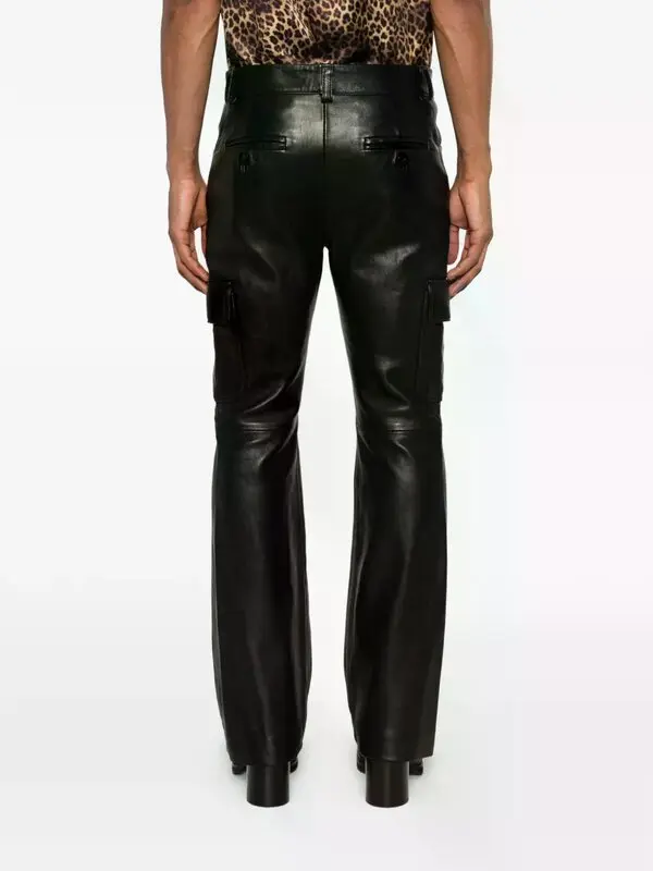 ERNEST W. BAKER Pocket Leather Trousers