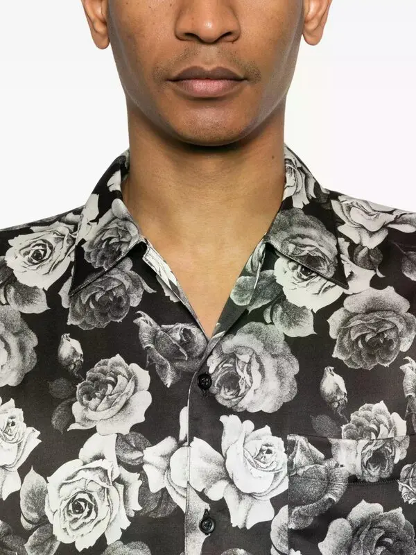 ERNEST W. BAKER Rose-print Shirt