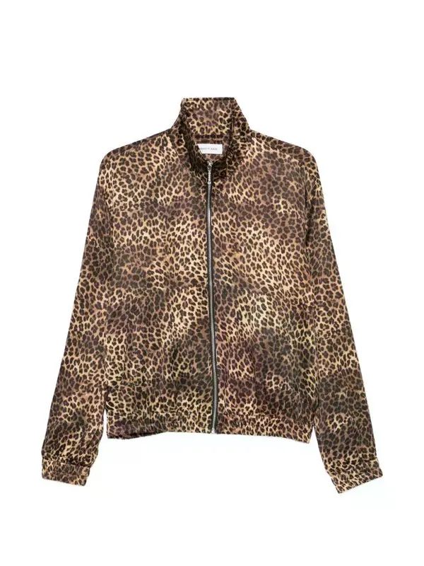 ERNEST W. BAKER Animal Print Zip-up Jacket