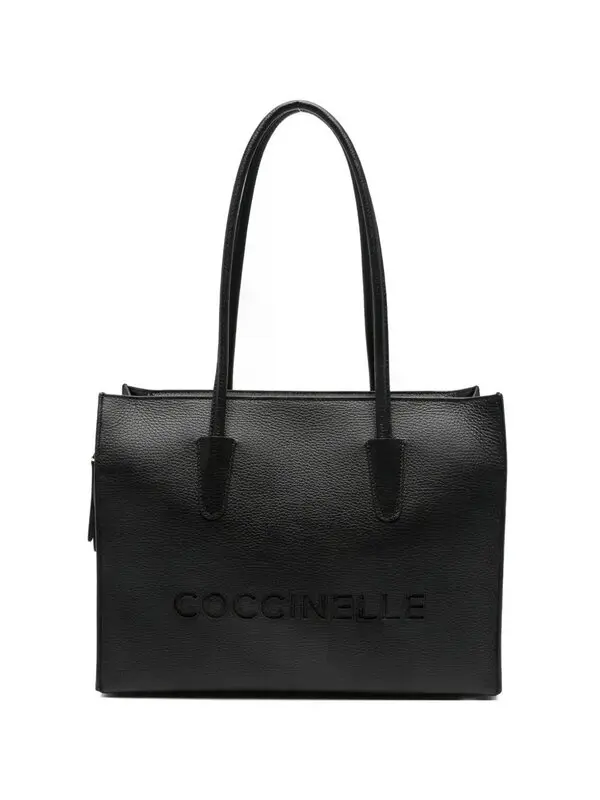 COCCINELLE Medium Myrtha26 Logo-detail Tote Bag - Black