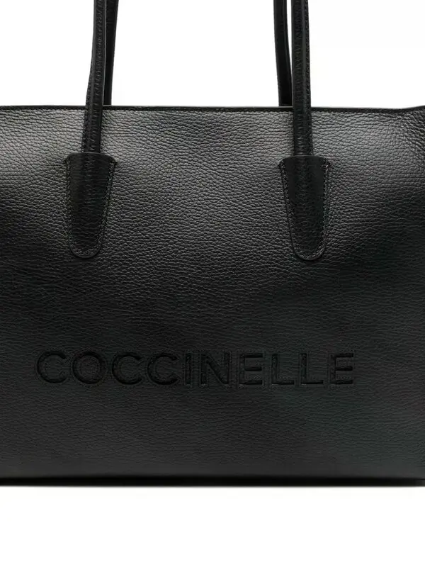 COCCINELLE Medium Myrtha26 Logo-detail Tote Bag - Black
