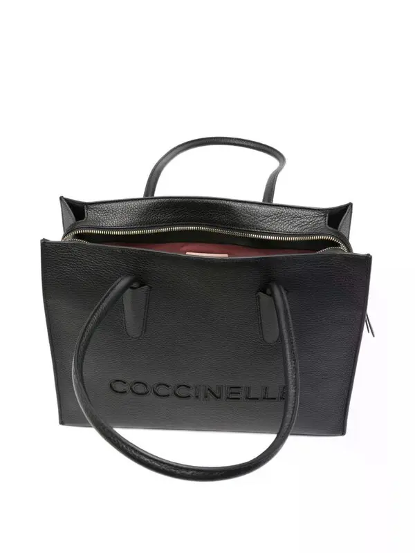 COCCINELLE Medium Myrtha26 Logo-detail Tote Bag - Black