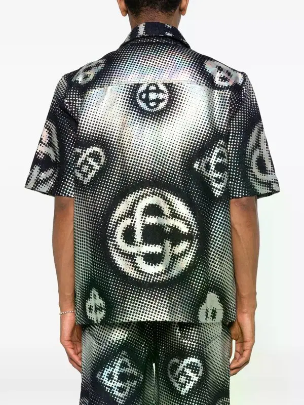 Casablanca Pearlescent Monogram Shirt - Black